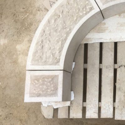 Solid Stone Window Arch Restoration ~ Architectural Paving & Stone