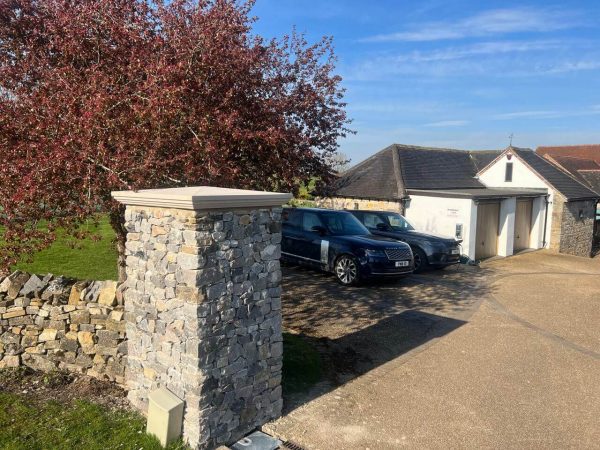 Natural Stone Pier Cap Project ~ Architectural Paving & Stone