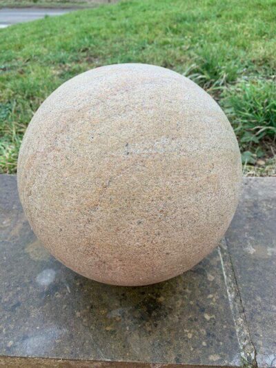 Natural Stone Ball Features ~ Architectural Paving & Stone